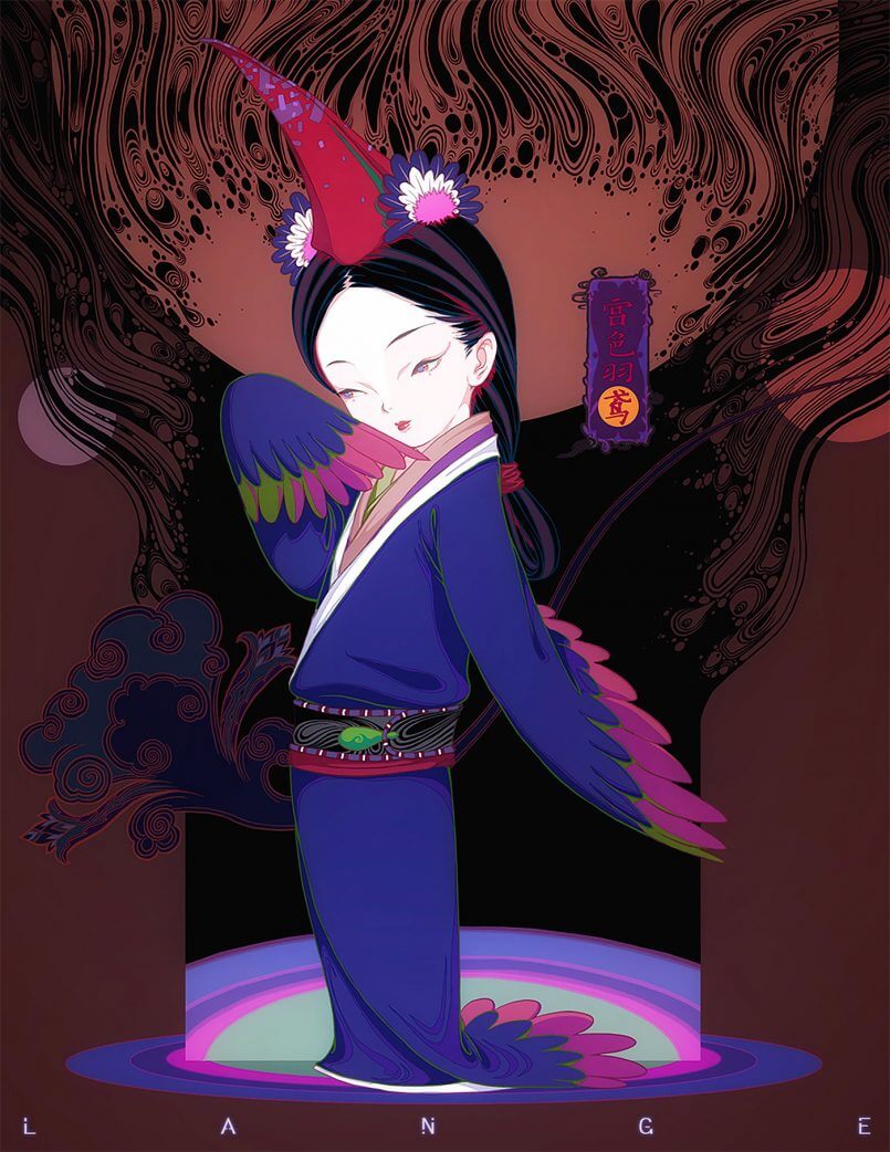 Fada dos Pássaros: Ilustração por Yuan Liu - nucleuss