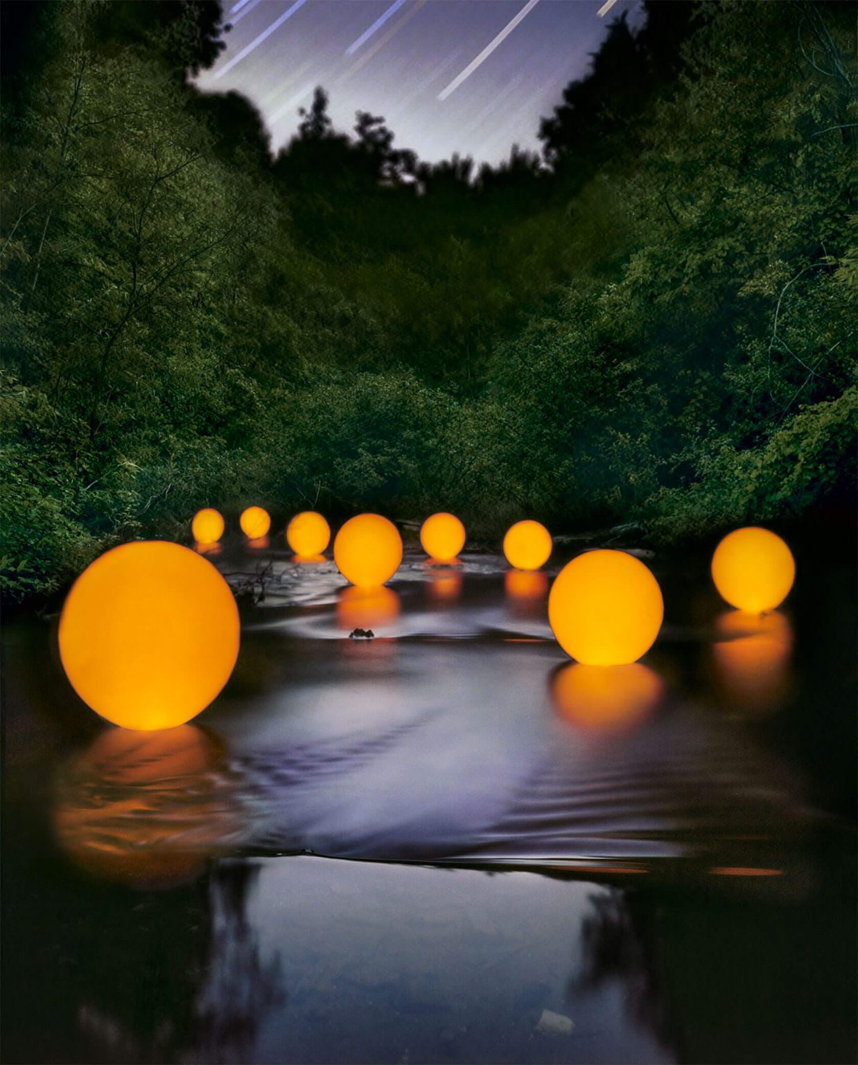 Campos Iluminados: Instalações de Arte de Luz de Barry Underwood